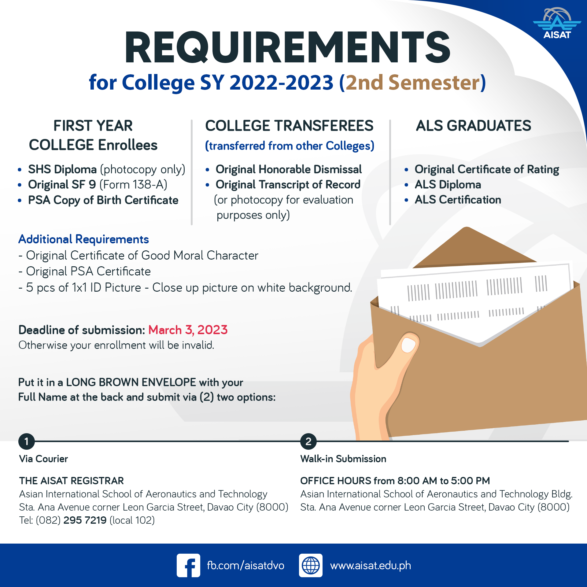 Admissions New Student AISAT
